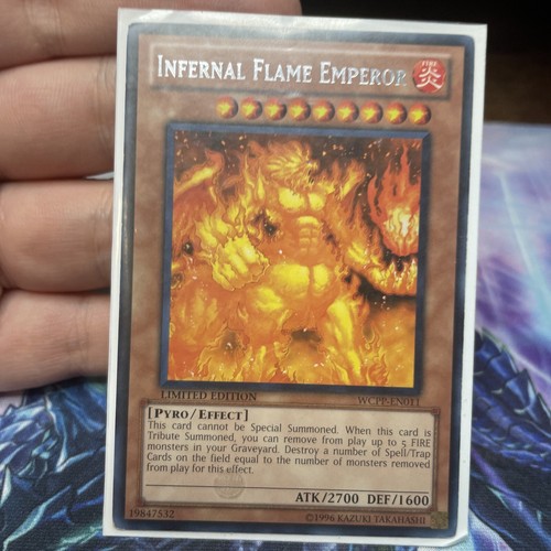 YuGiOh! Infernal Flame Emperor WCPP-EN01 Rare LP world championship ...