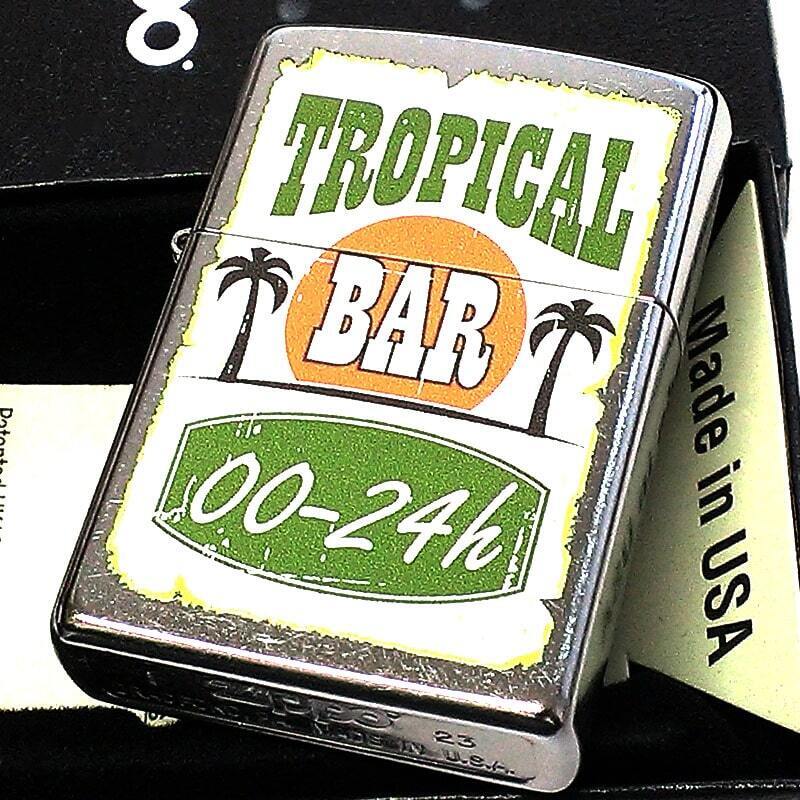 ZIPPO Fashionable Tropical Bar Zippo Lighter Cute Street Chrome Silver TROPICA | eBay