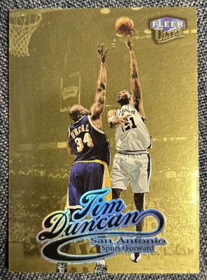 Tim Duncan 1998-99 Fleer Ultra Gold Medallion #55G San Antonio Spurs ...
