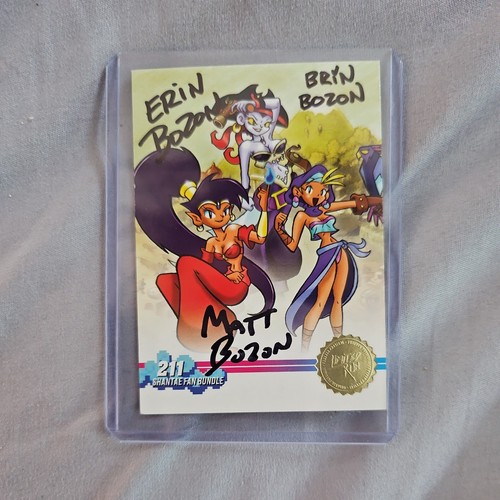 Limited Run Games 211 Shantae Fan Gold Card Series 3 Signed Matt And ...