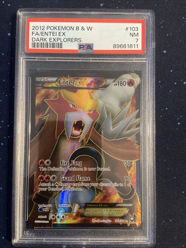 2012 Pokémon Black & White Dark Explorers Entei Full Art #103 PSA 7 | eBay