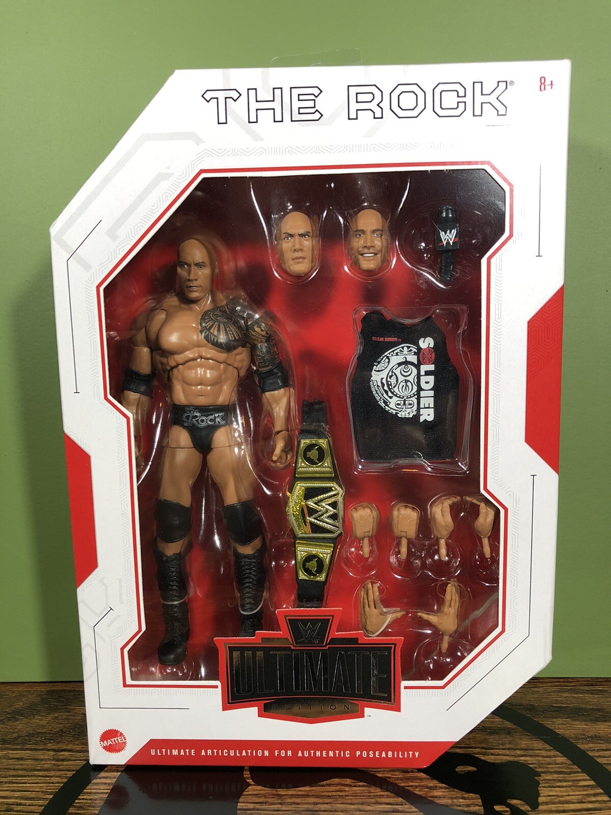 The Rock WWE MATTEL Ultimate Edition + Elite Collection + WrestleMania ...