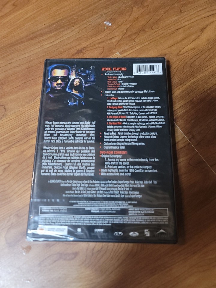 Blade (1998) DVD | SEALED | Wesley Snipes, Stephen Dorff, Stephen ...