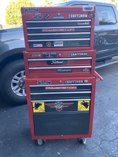 Craftsman Three Piece Rolling Stackable Tool Chest | eBay