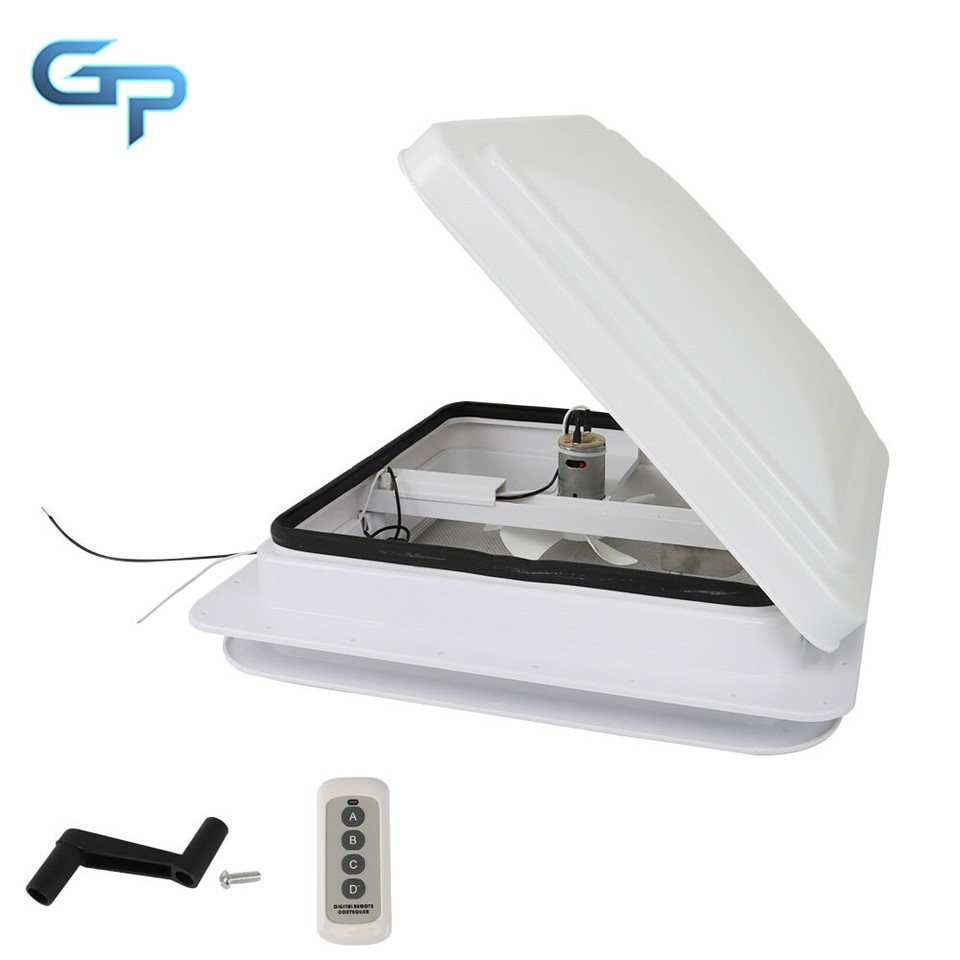14" Caravan Skylight Roof Vent Remote Control Camper Motorhome RV ...