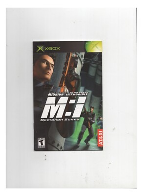 Mission Impossible Original Xbox MANUAL ONLY Authentic No Tracking | eBay
