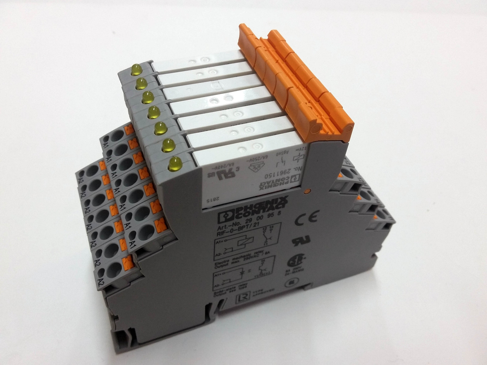 Phoenix Contact Single Relay 12VDC / 6A 250VAC REL-MR- 12DC/21 2961150 ...