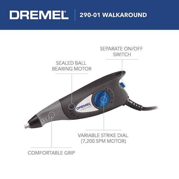 Dremel Electric Engraver Engraving Tool Kit Metal Plastic Wood Glass ...