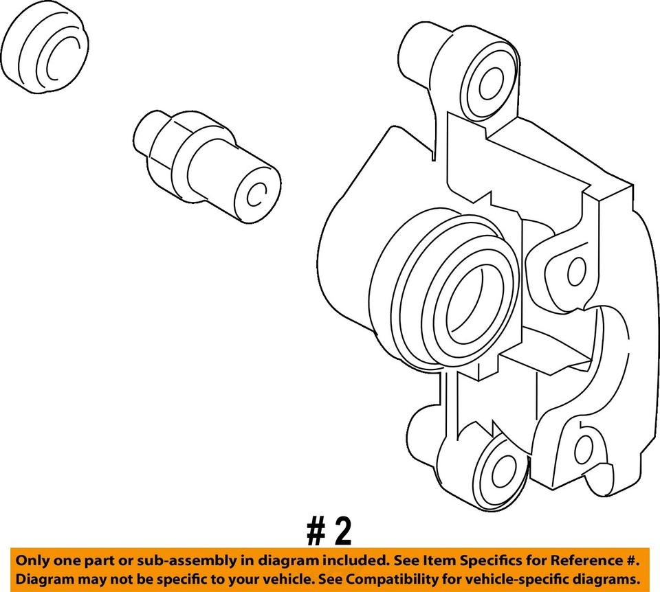 MERCEDES OEM 16-17 GLC300 Rear-Caliper 2534230181 | eBay