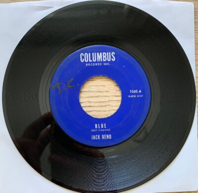 Jack Reno - Blue/Comeback 1040-A 1963 45rpm Columbus Records NM!! Very ...