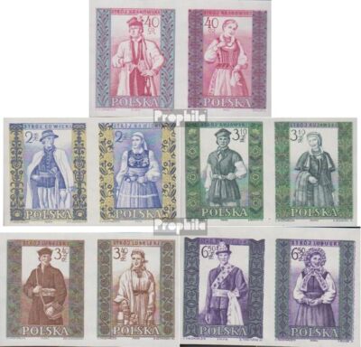 Poland 1156B-1164B Couples (complete issue) fine used / cancelled 1960 ...