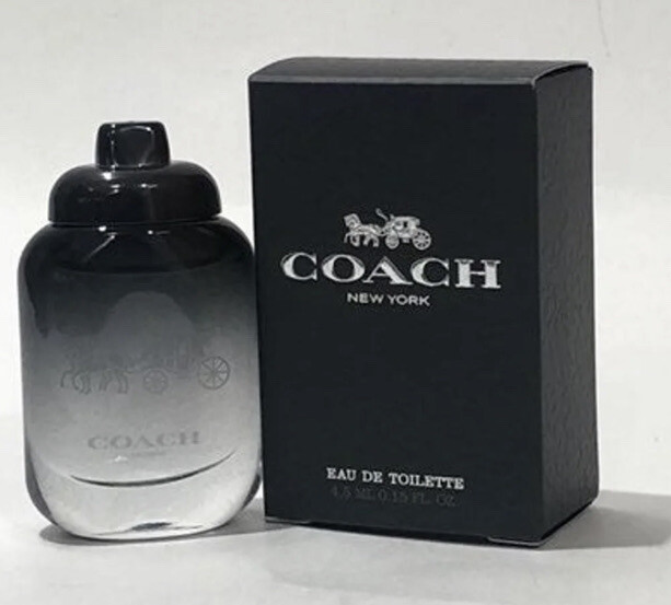 Coach New York For Men 4.5ml Edt Splash Mini For Men New In Box | eBay