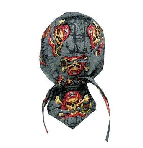 Biker Headwrap Danbanna Deluxe Du-Rag Cap Doo Rag Bandana Pirate Skulls ...