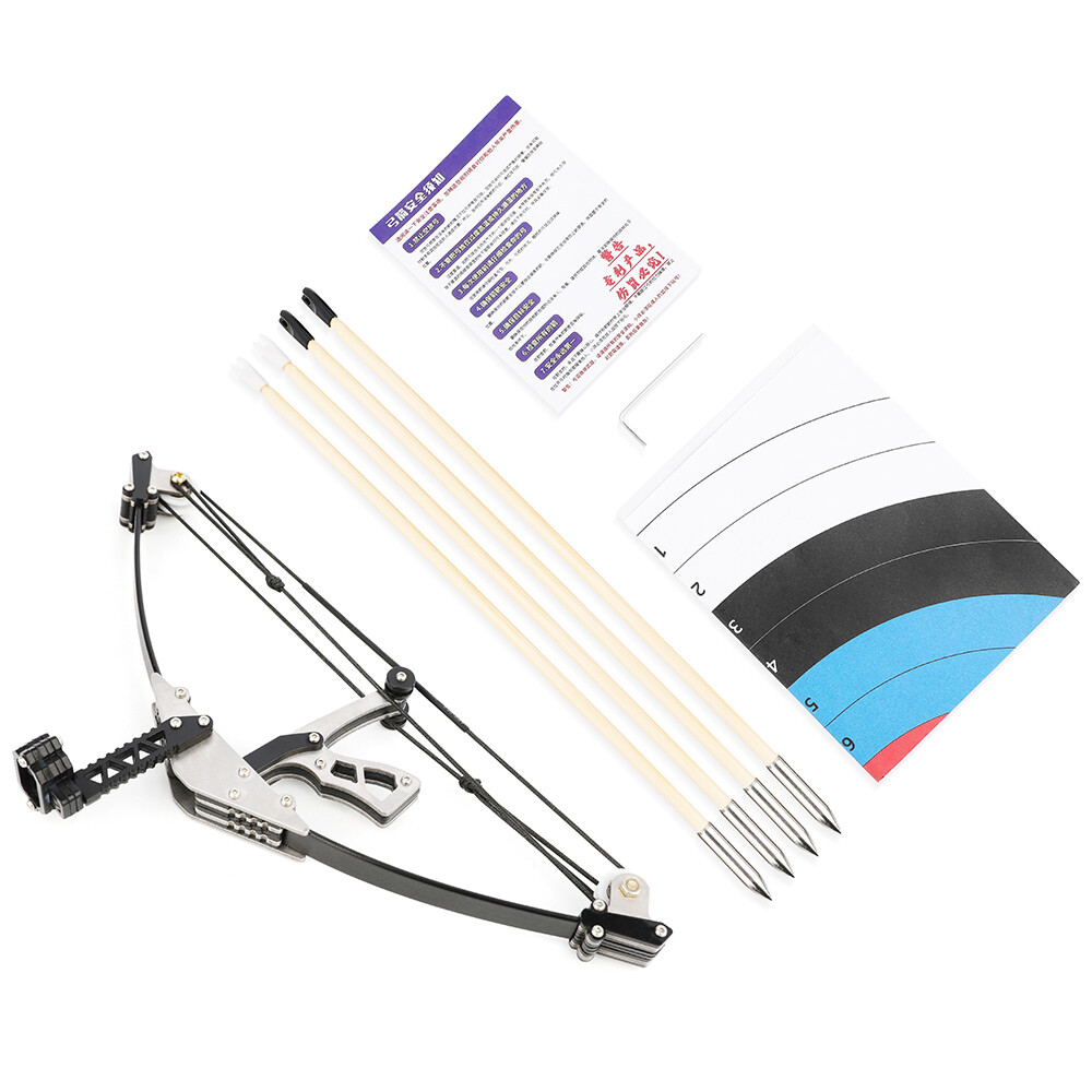 Mini Compound Bow Recurve Bow Arrow Set Pocket Bow Adult Youth Shooting ...