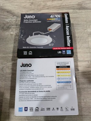 Juno 4” Inch Dimmable Canless, Recessed Wafer , 5 Settings, Low Glare ...