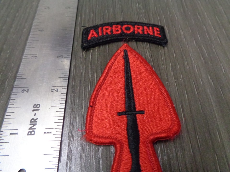 US ARMY PATCH SET SPECIAL OPERATIONS SUPPORT COMMAND SOCOM USASOC ...