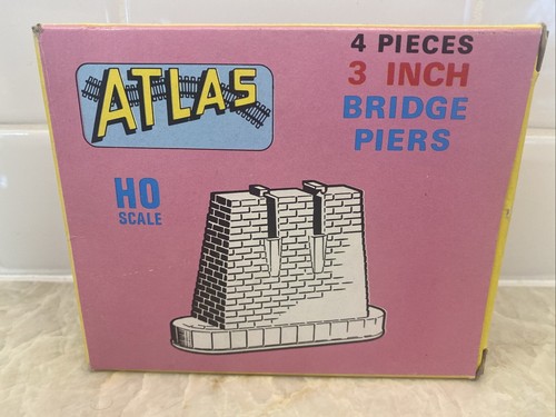Atlas Bachmann Tyco Bridge Piers 4 Pieces 3 Inch. HO Scale. Never Used ...
