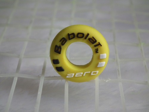 yellow BABOLAT round tennis vibration dampener shock absorber sport ...