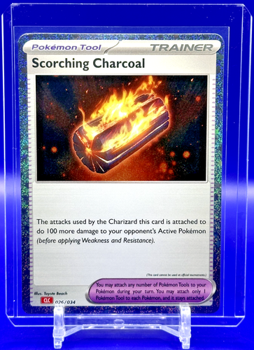 Scorching Charcoal Rare Holo Trainer 026/034 Pokemon Classic: Charizard ...