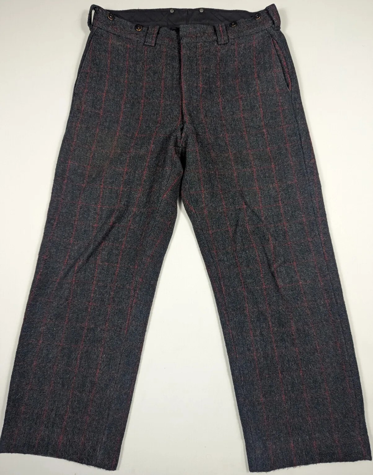 Woolrich Classics Heavy Wool Pants Malone 1990 Gray R… - Gem