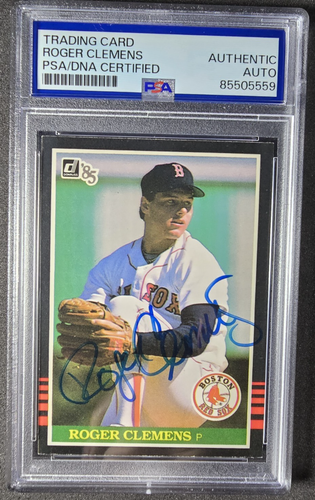 Roger Clemens 1985 Donruss Rookie Autographed #273 Sox Auto Baseball ...