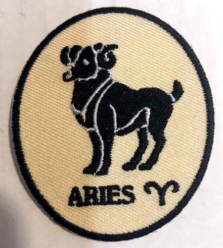 Aries Zodiac Iron On Patch 2 1/4" Embroidered Ships from USA same day ...