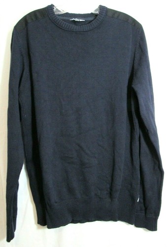 Jack & Jones Core Blue Black Shoulders Long Sleeve Sweater Size Large ...