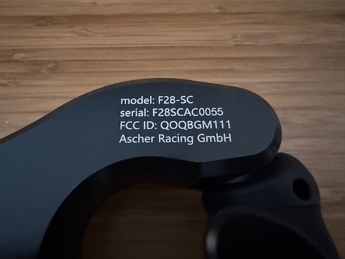 Simracing F1 Style Steering Wheel Ascher Racing F28-SC Simcube ...