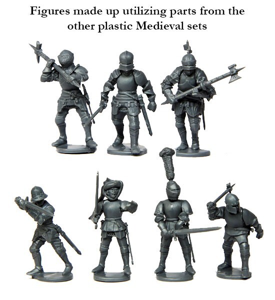 Perry Miniatures WR50 - WOTR Foot Knights 1450-1500 - 28mm PLASTIC BOX ...