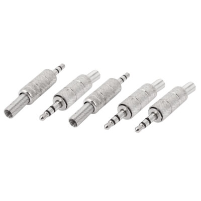 5pcs 2 Pole 3.5mm Stereo Male Connector VCD Audio Transducer Spring ...