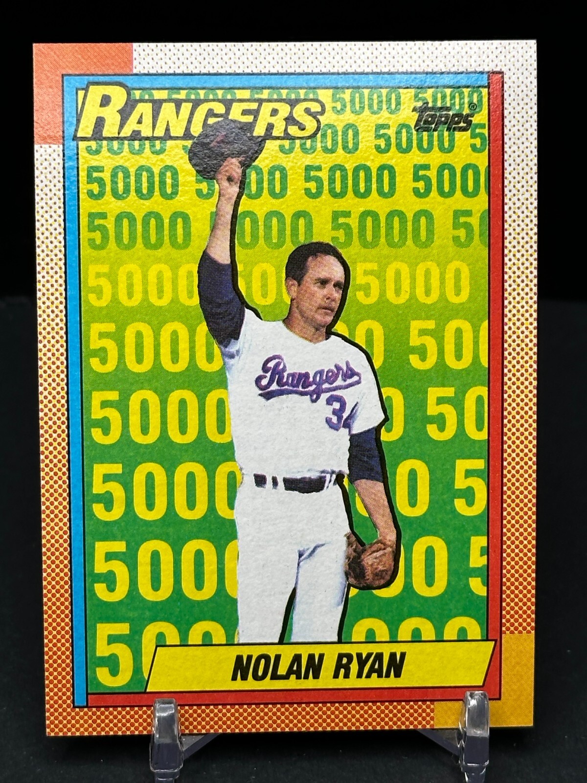 1990 Topps Baseball Nolan Ryan #5 5000 Strikeouts Texas Rangers | eBay