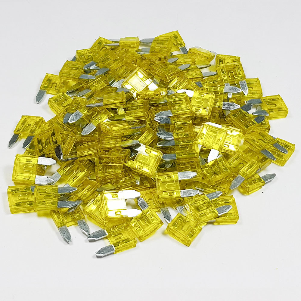 Mini Blade Fuse 20 Amp 20A Amps Yellow ATM Auto Car Bike Fuses All ...