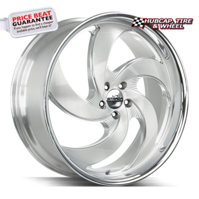 Strada Street Classics Retro 5 Brushed Face Silver Milled Ss - 20X8.5 ...