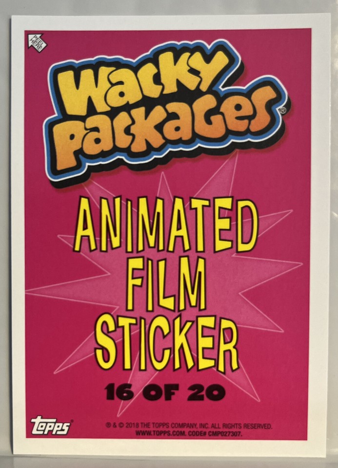 The Ecoli Movie 2018 Topps Wacky Packages Go To The Movies Animated ...