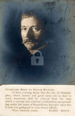 Elihu Root to Mayor Weaver: ... c.1905 Postcard COPY | eBay