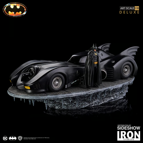 Sideshow Iron Studios Batman (1989) Batmobile Deluxe Edition 1/10 ...