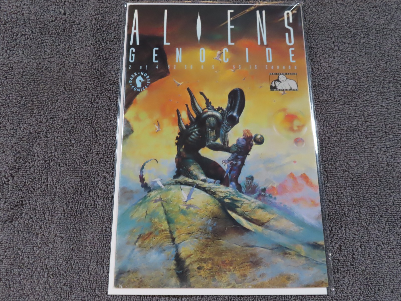 1991 DARK HORSE Comics ALIENS: Genocide #1-4 Complete Limited Series ...