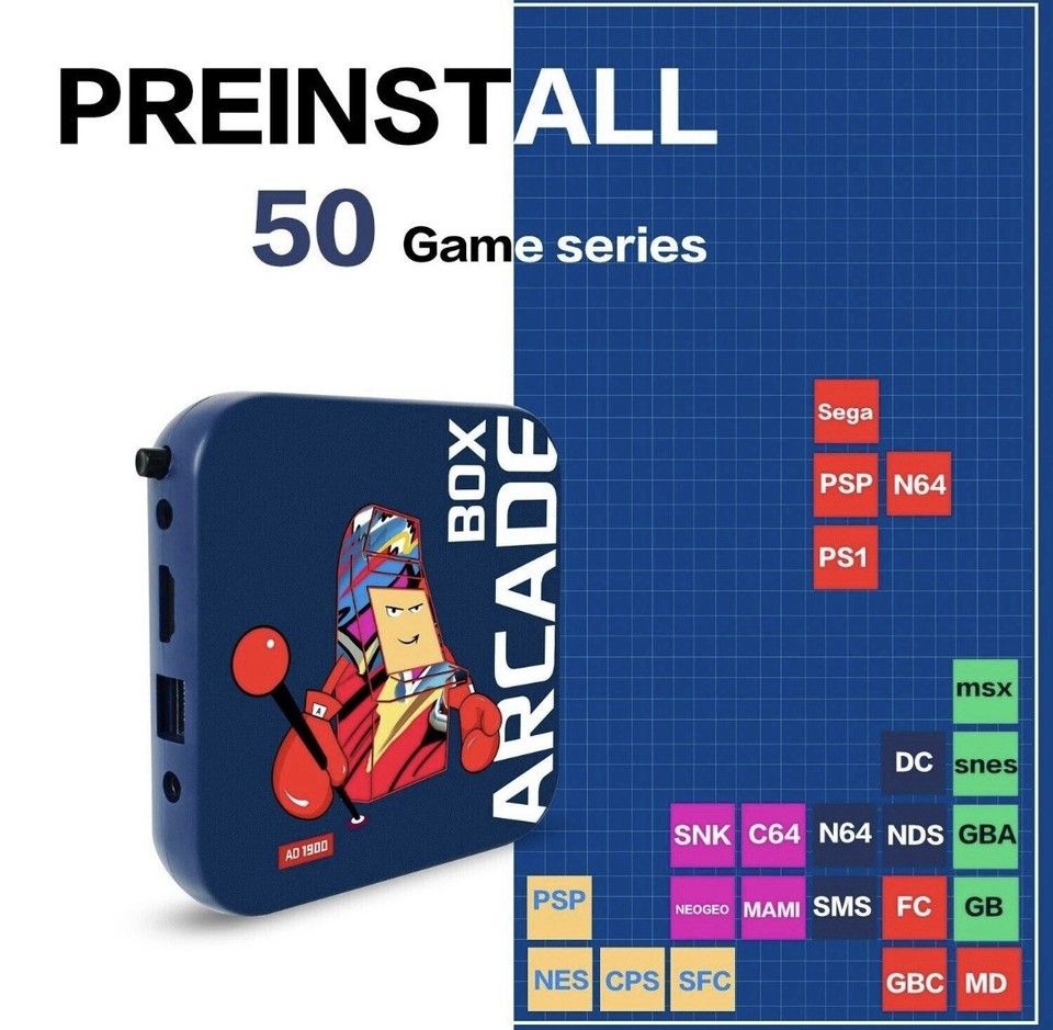 Super Arcade Box Multi System Classic Retro 33k+ GAMES Wireless 64GB | eBay