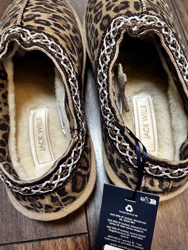 Jack Wills Slip On Snug Leopard Print .Ugg Tasman Style Womens Size 5 ...