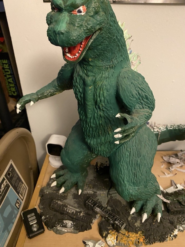 Large Godzilla Model Kit Painted Assembled About A Foot And Half Tall ...