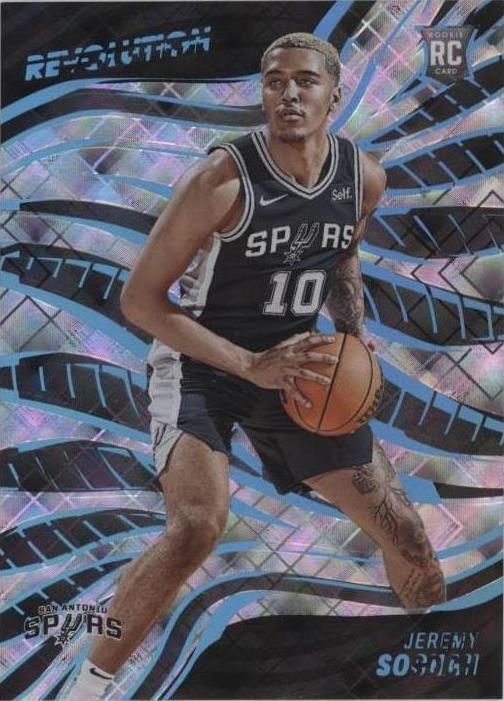 2022-23 Panini Revolution - Rookies Jeremy Sochan #143 Cosmic /99 (RC ...