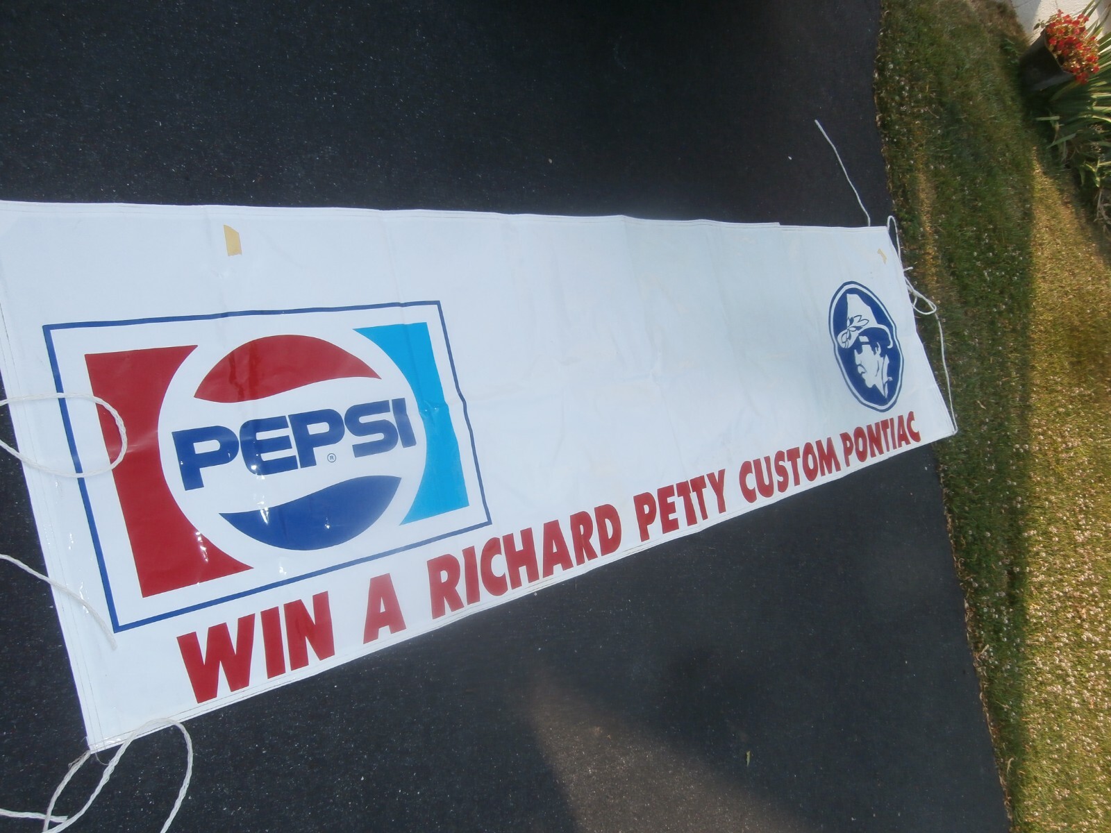 Vintage Pepsi Win a Custom Richard Petty Pontiac Vinyl Sign Banner | eBay