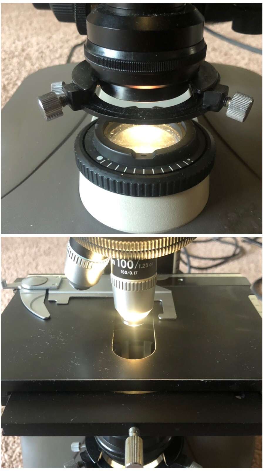 Nikon Labophot-2 Fluorescent Microscope Mercury Lamp HB-10101AF W/ 3 ...