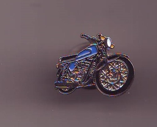 Pin's Pins Metal - jolie moto route - bleu noir - tres bon etat complet ...