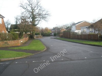 Photo 6x4 Looking from Woodstock Avenue into Bulls Copse Lane Horndean ...