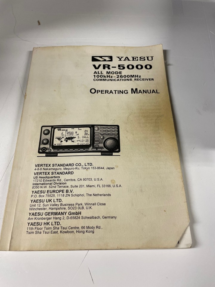 YAESU VR-5000 Communications Receiver | eBay