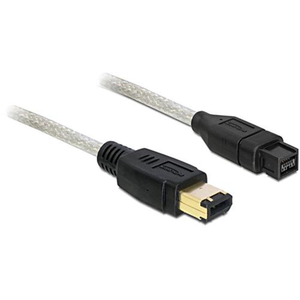 DeLock IEEE 1394 Anschluss Kabel FireWire 800 9p/6p 2m # 82596 ...