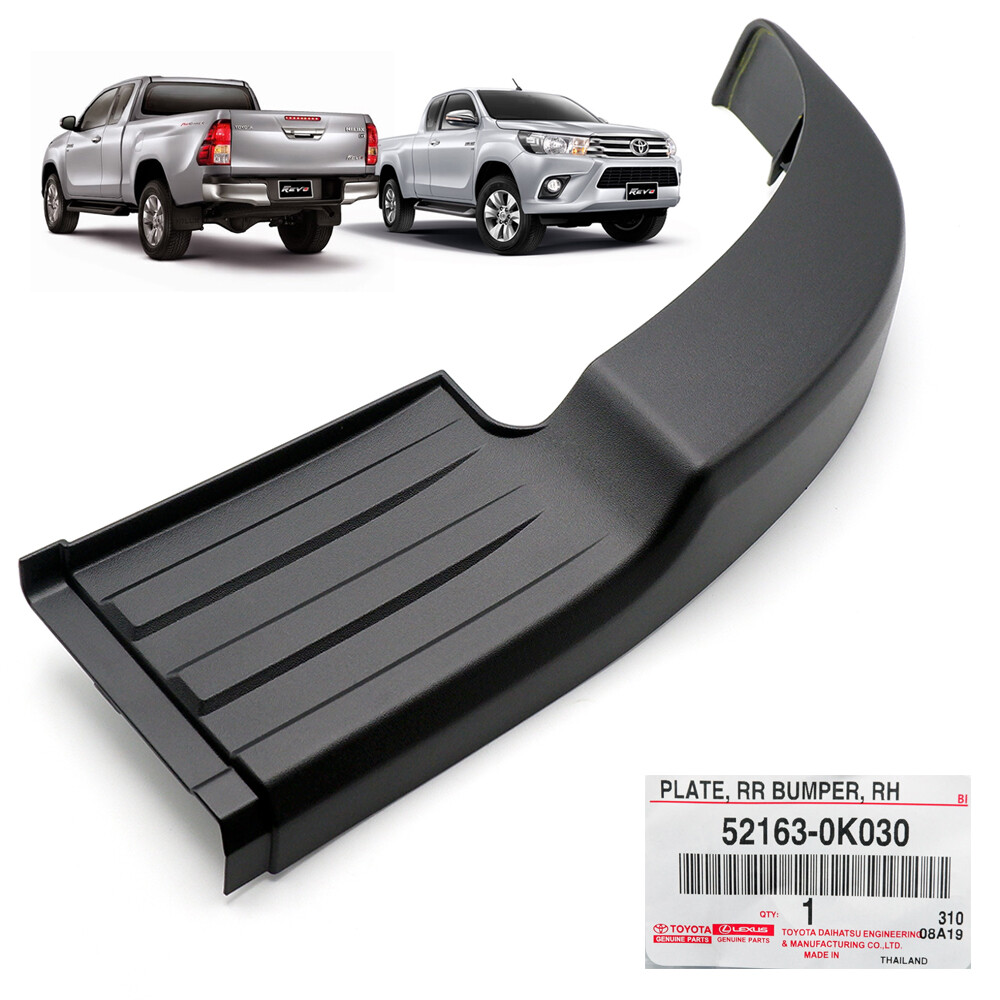 Rh Rear Plastic Bumper Step Black For Toyota Hilux Revo Rocco 2015 2019 ...