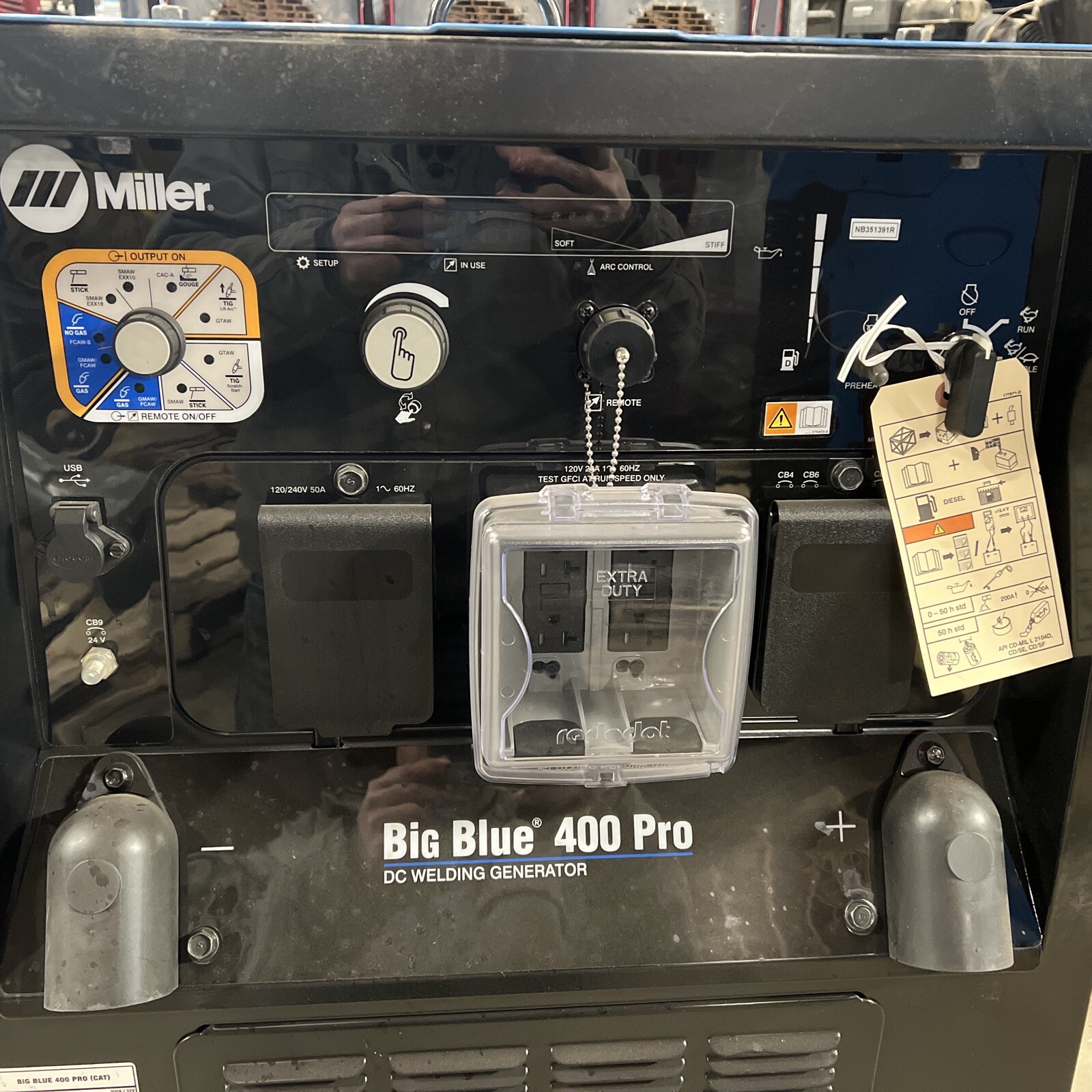 Miller Electric 907774 Engine Driven Welder, Big Blue(R) 400 Pro Series ...