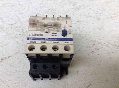 Telemecanique LR2K0306 Overload Relay 0.8- 1.2 AMP LR2 K0306 LR2K 0306 ...